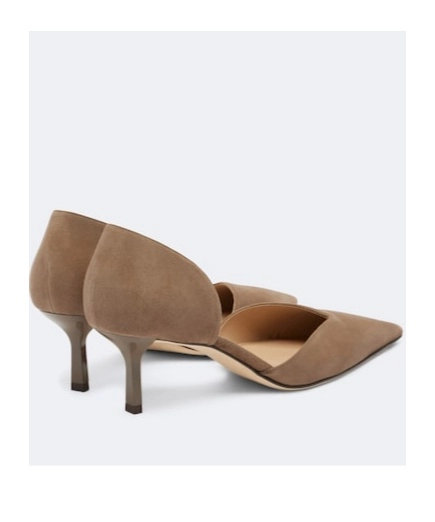 Victoria Beckham Angle D'orsay Suede Pumps