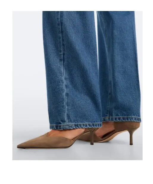 Victoria Beckham Angle D'orsay Suede Pumps