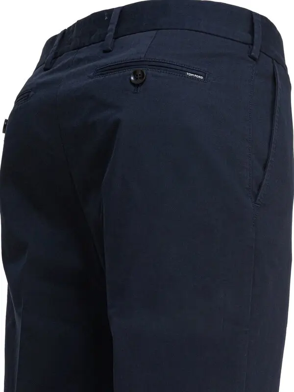 TOM FORD Straight Leg Twill Chino Trousers