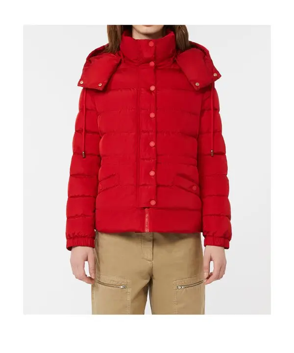 Max Mara Sax Short Down Jacket With Detachable Drawcord