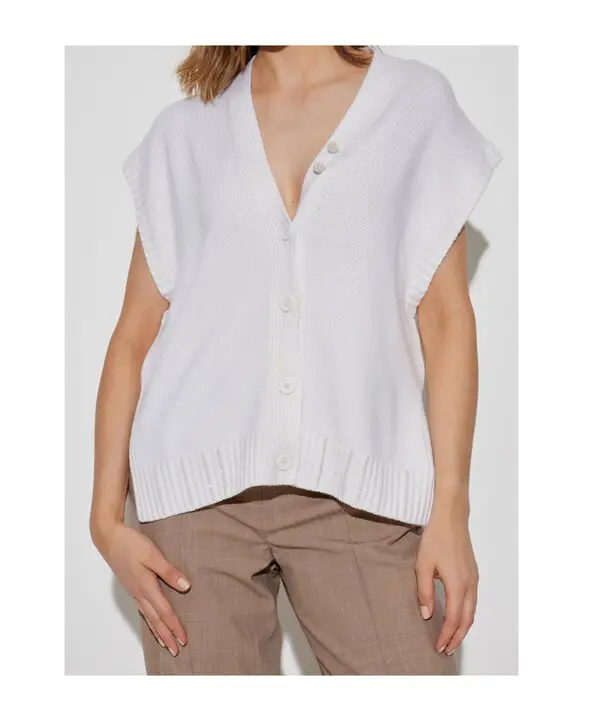 Fabiana Filippi V-neck Knitted Sleeveless Cardigan