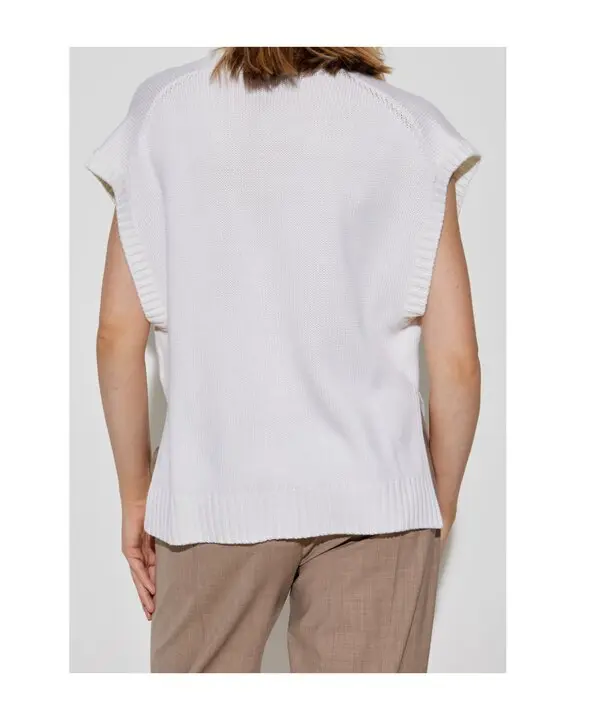 Fabiana Filippi V-neck Knitted Sleeveless Cardigan
