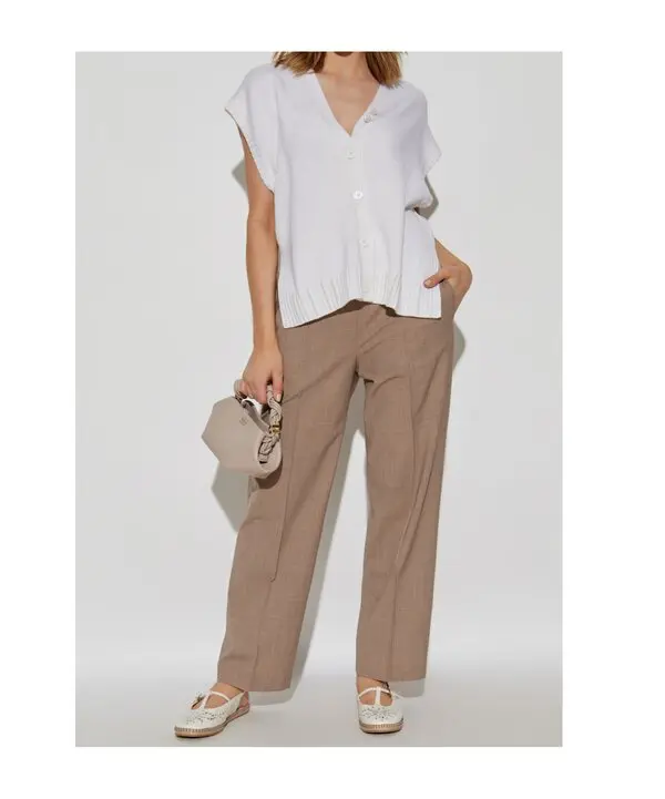 Fabiana Filippi V-neck Knitted Sleeveless Cardigan