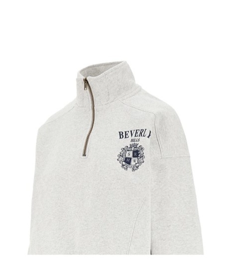 SPORTY  RICH Cotton Logo Sweatshirt