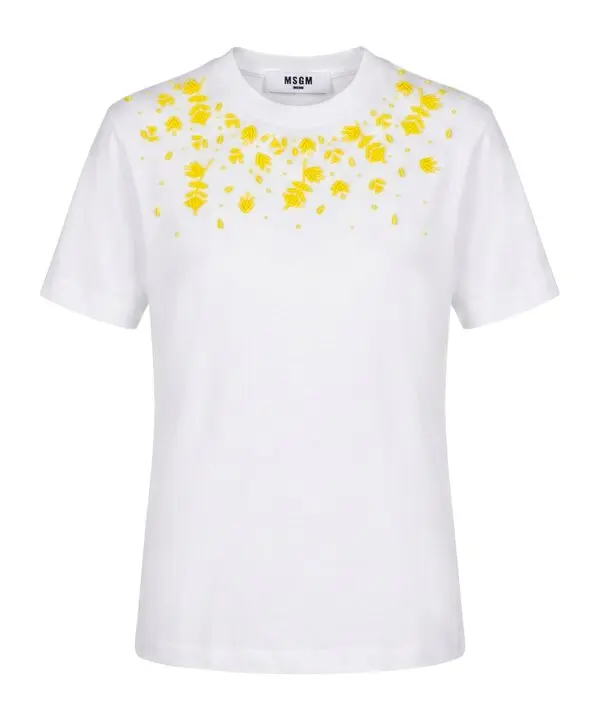 MSGM Embroidered T-shirt