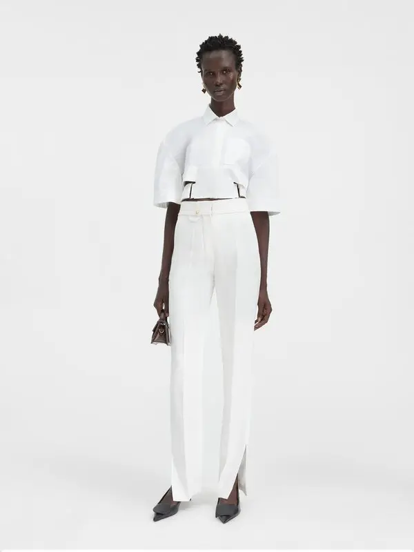 Jacquemus Slit Tapered Trousers