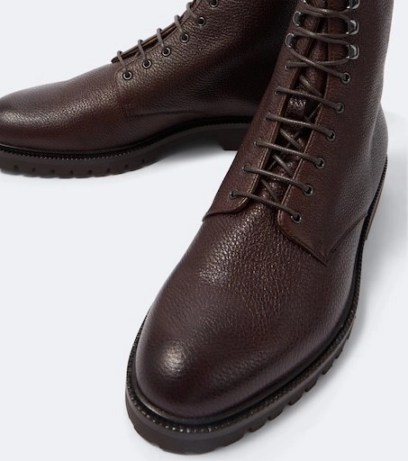 Brunello Cucinelli Leather Lace-up Boots