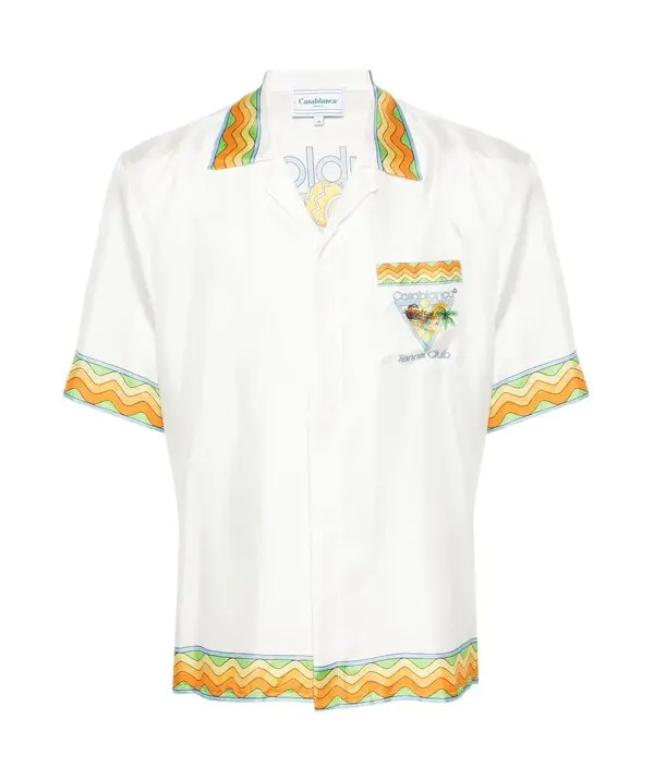 Casablanca Afro Cubism Tennis Club Shirt - White
