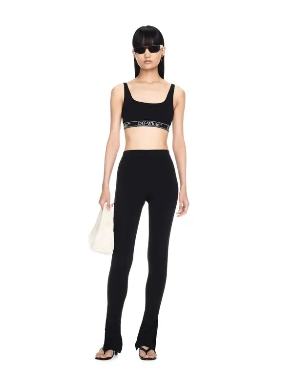 Off-White Logo Band Flared Leggings