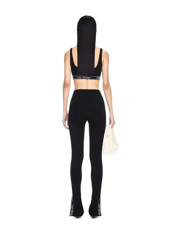 Off-White Logo Band Flared Leggings