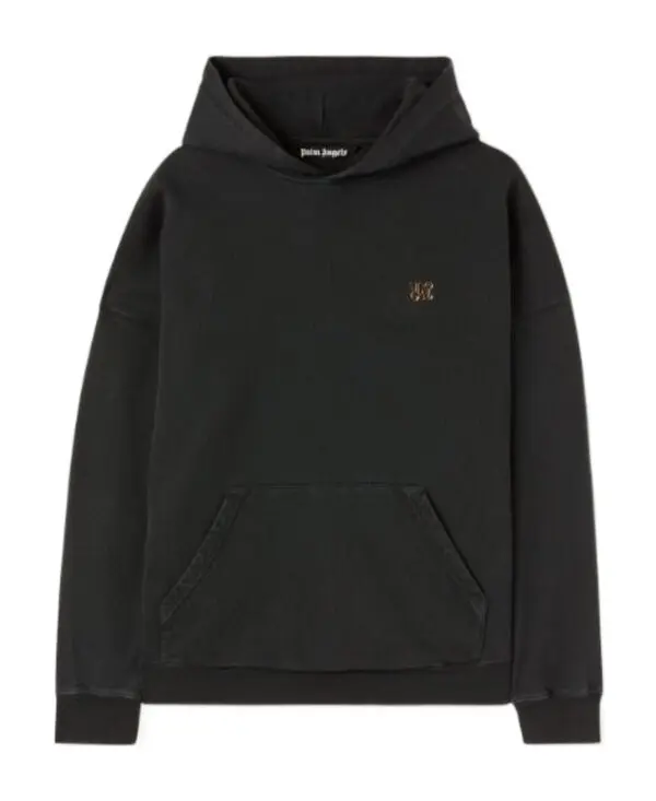 Palm Angels Back Foggy Logo Printed Hoodie