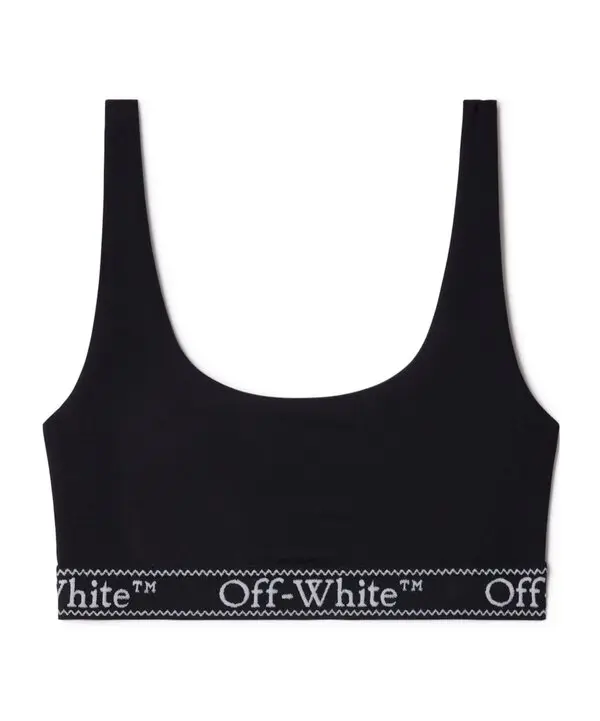 Off-White Straight Hem Cropped Top