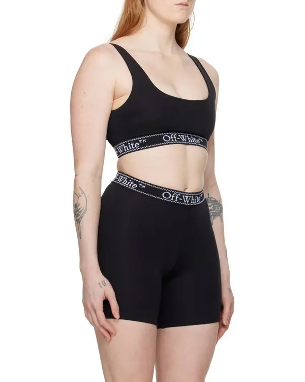 Off-White Straight Hem Cropped Top