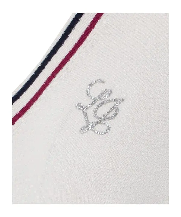 Liu Jo Logo Embellished V-neck Jumper