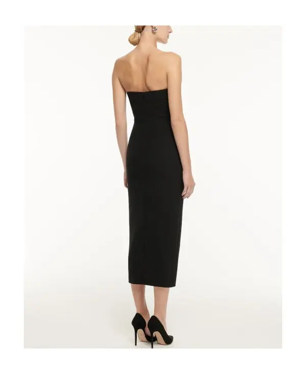 Roland Mouret Strapless Pendant Mid-length Dress