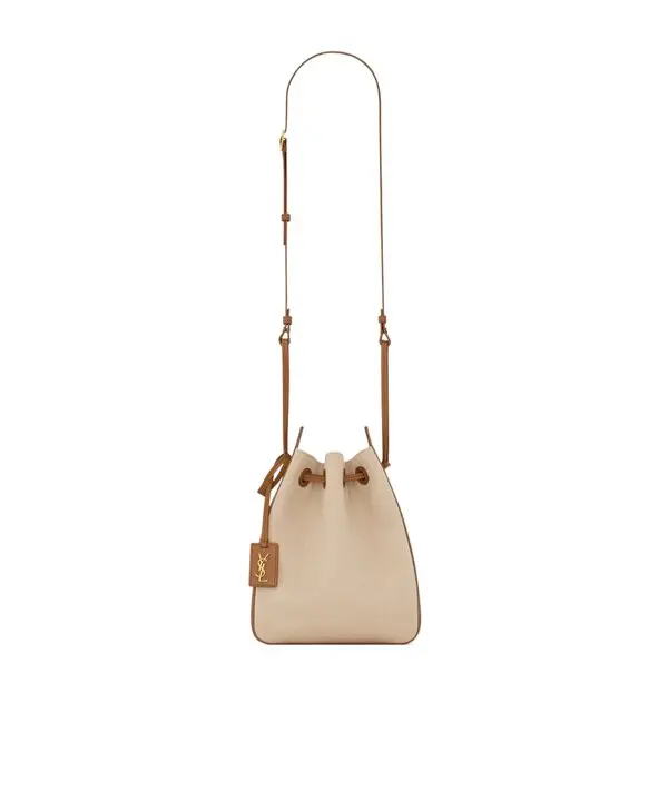 Saint Laurent Bucket Bag In Canvas