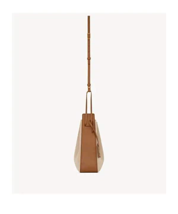 Saint Laurent Bucket Bag In Canvas