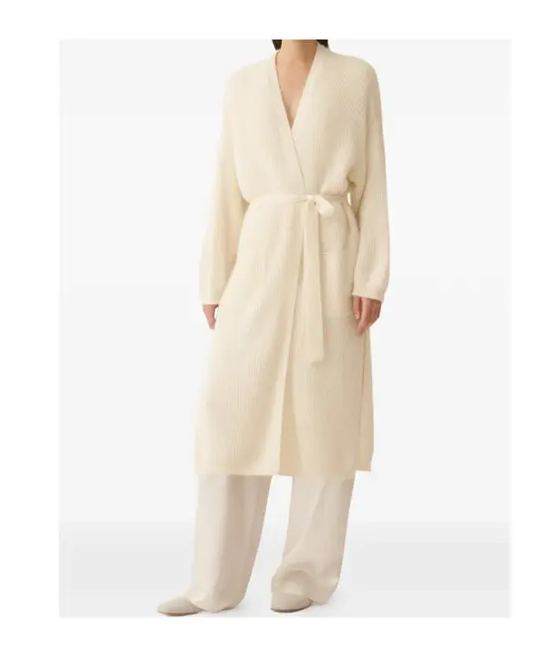 Fabiana Filippi Long Cardigan With Tie Waist