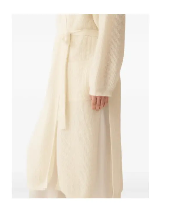 Fabiana Filippi Long Cardigan With Tie Waist