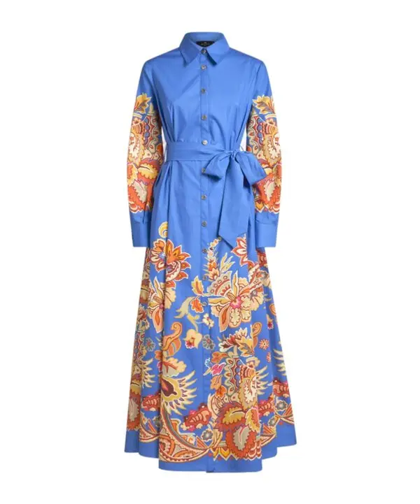 Etro Printed Poplin Shirt Dress