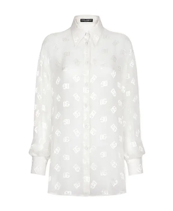 Dolce & Gabbana Dolce Gabbana Dg Logo Jacquard Shirt