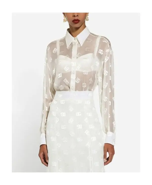 Dolce & Gabbana Dolce Gabbana Dg Logo Jacquard Shirt
