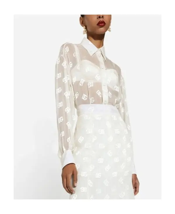 Dolce & Gabbana Dolce Gabbana Dg Logo Jacquard Shirt