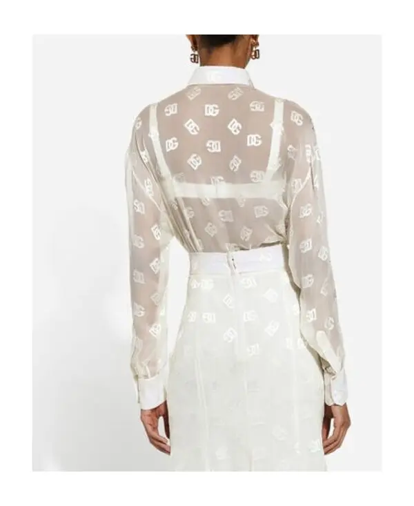 Dolce & Gabbana Dolce Gabbana Dg Logo Jacquard Shirt