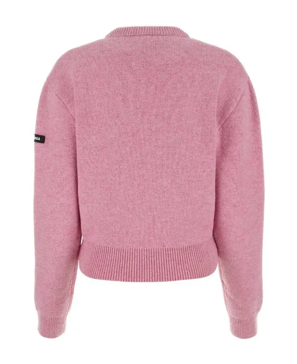 Balenciaga Logo Patch Knitted Jumper