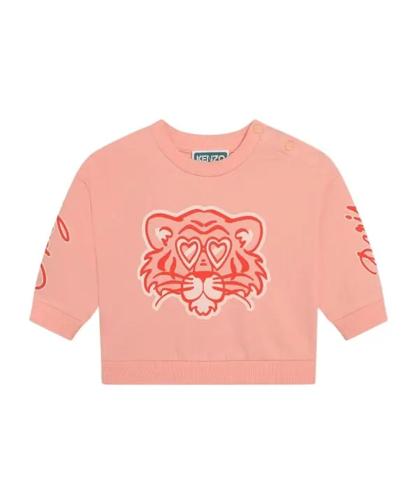 Kenzo Logo Print Cotton Sweatshirt