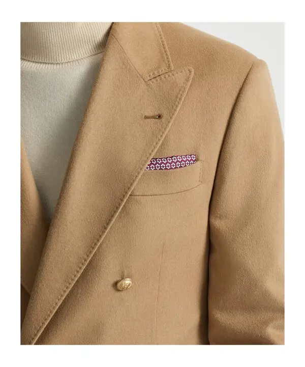 Brunello Cucinelli Silk Geometric-pattern Pocket Square