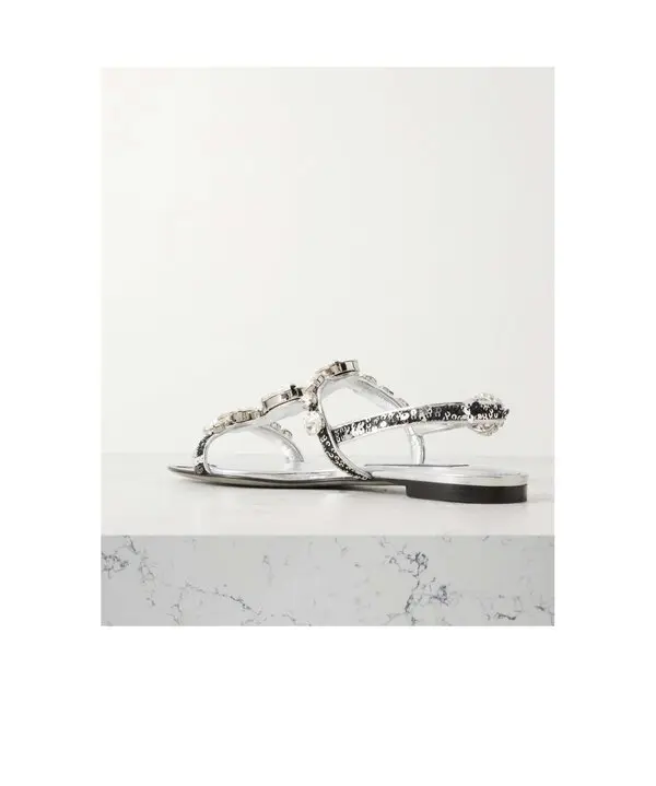 Dolce & Gabbana Crystal-embellished Sandals