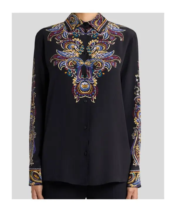 Etro Silk Paisley Print Shirt