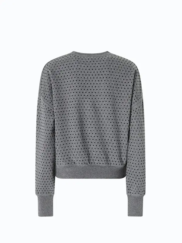 Pinko Crystal-embellished Logo-print Sweater