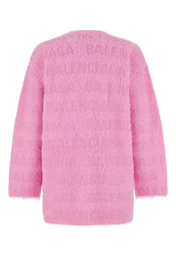 Balenciaga V-neck Oversized Knit Cardigan