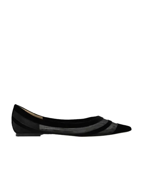 JIMMY CHOO Love Ballet Flats - Black