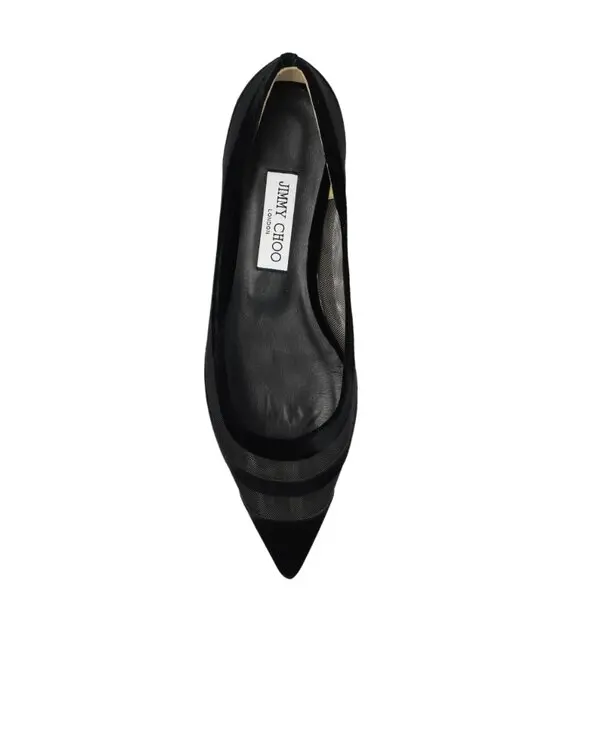 JIMMY CHOO Love Ballet Flats - Black