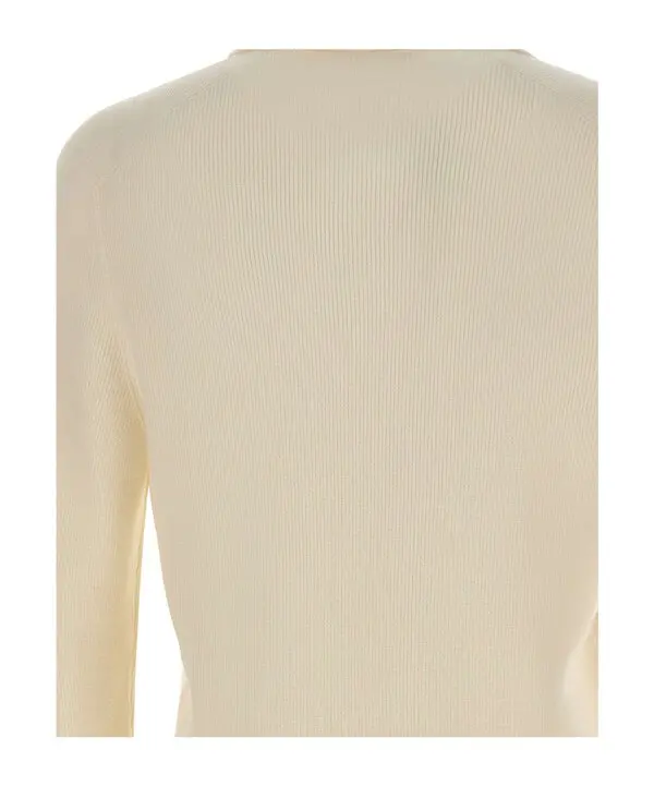 GRAN SASSO Long-sleeve Knitted Polo Shirt