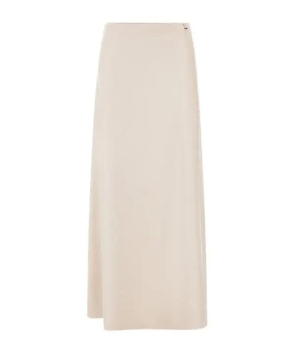 Herno Straight-cut Skirt With Draped Hem