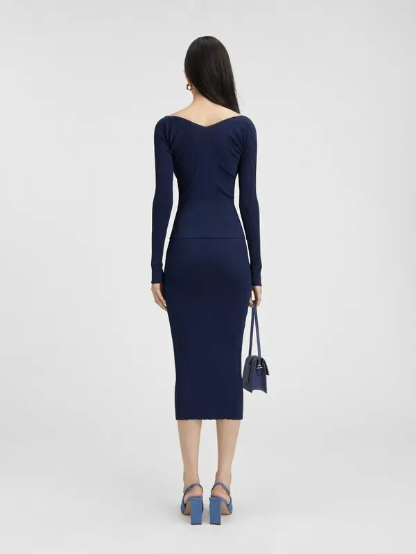 Jacquemus Pralu Ribbed Top