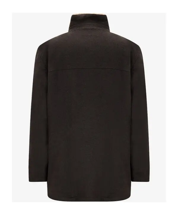 Brunello Cucinelli High Neck Long Sleeve Cotton Coat