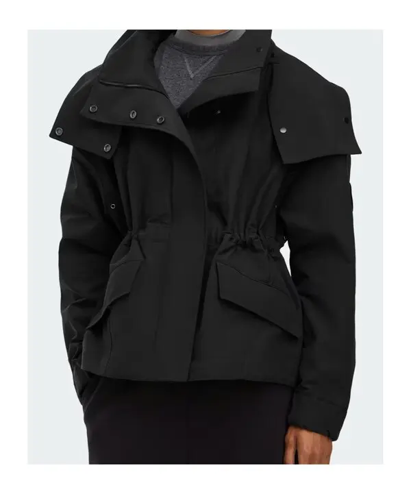 Canada Goose Olivine Cotton Jacket With Removable Hood - Black