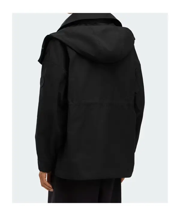 Canada Goose Olivine Cotton Jacket With Removable Hood - Black