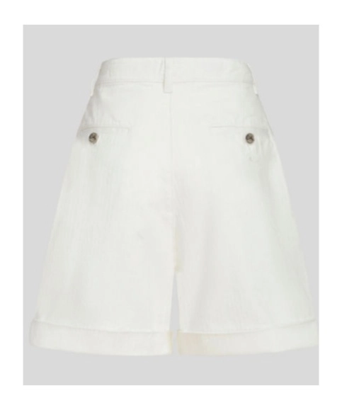 Etro Chevron High-waist Bermuda Shorts