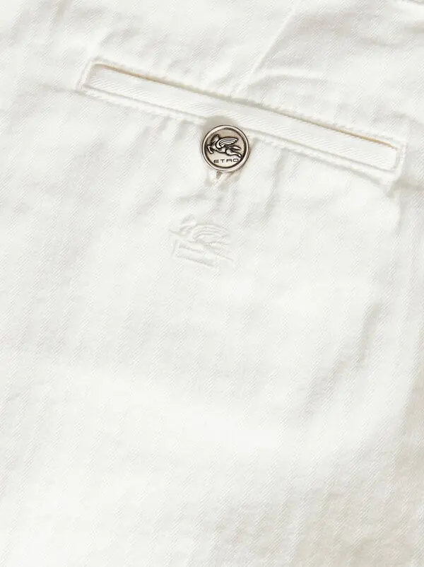 Etro Chevron High-waist Bermuda Shorts