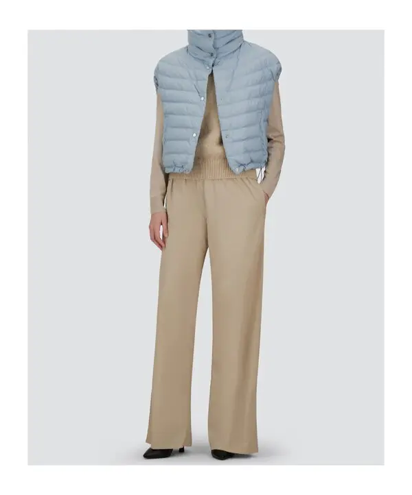 Herno Resort Vest In Lightweight Matt Nylon
