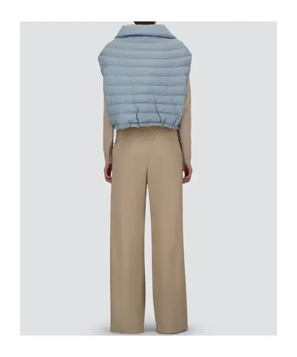 Herno Resort Vest In Lightweight Matt Nylon