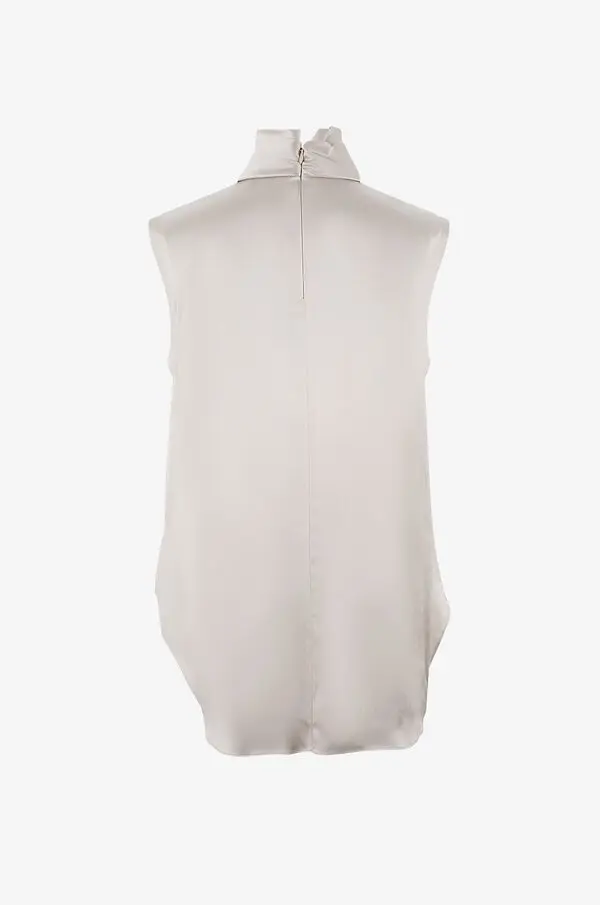 Brunello Cucinelli Sleeveless Tie Design Top - No