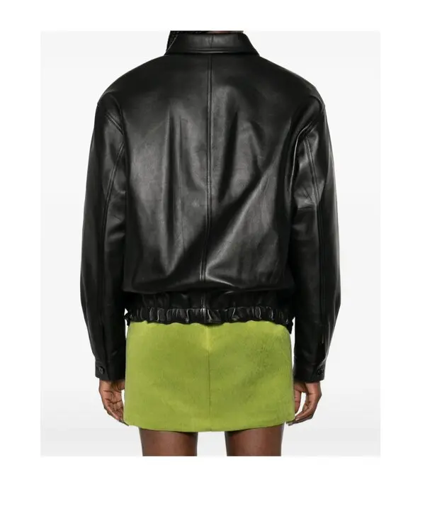 Prada Nappa Leather Zip-up Jacket