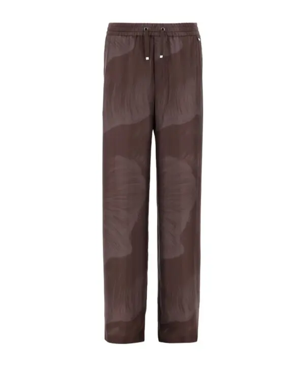 Herno Pure Silk Floral Print Resort Trousers